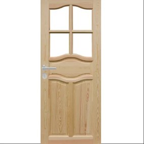 Archo - Dvoukřídlé dřevěné dveře dýhované z borovice Delta 105475
