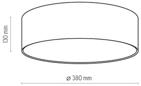 TK-LIGHTING Stropní osvětlení do dětského pokoje RONDO KIDS, 2xE27, 60W, modré 3229