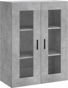 Skříň highboard betonově šedá 69,5x34x180 cm kompozitní dřevo 3198549