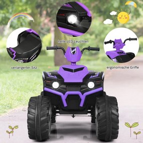Costway 12 V elektrická dětská čtyřkolka se světlometem mini