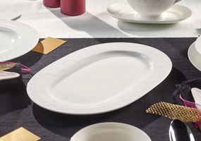 Villeroy&Boch Villeroy & Boch White Pearl oválný servírovací talíř, 35 × 24 × 1,7 cm