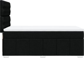 Box spring postel s matrací černá 100 x 200 cm textil 3291588