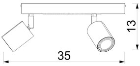 Dětské bodové svítidlo FUN 3xGU10/8W/230V bílá/míč