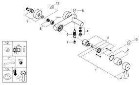 GROHE 32211001 - Vanová baterie CONCETTO DN 15 lesklý chrom