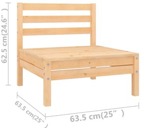 vidaXL Marketos 10dílná zahradní sedací souprava masivní borovice