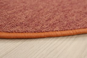 Vopi, AKCE: 100x100 (průměr) kruh cm Kusový koberec Astra terra kruh, oranžová, chodba / předsíň