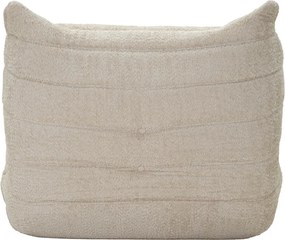 Bílý sedací vak z textilie bouclé Mask – Mauro Ferretti