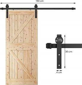Systém pro posuvné dveře 183 cm Springos HA5000