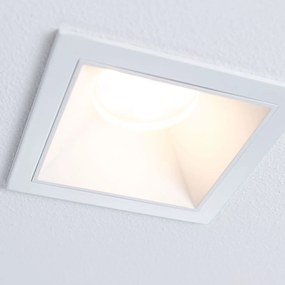 Paulmann 93128 Cole Coin, bodovka v bílé úpravě, 1x6W LED 2700K tříkrokové stmívání, 8,8x8,8cm, IP44