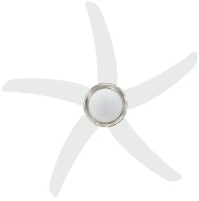 Ozdobný stropní ventilátor se světlem 128 cm bílý - Default Title