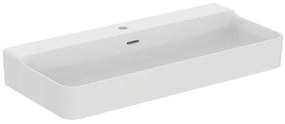 Ideal Standard Conca Ceram - Umyvadlo na desku 1000x450 mm, s přepadem, otvor pro baterii, bílá T383201