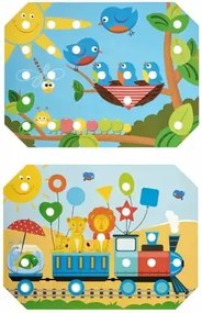 Lucy  Leo Mozaika s pinzetou a vyšívání / dřevěný herní set s předloha