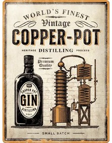 Postershop Plechová cedule: Copper Pot Gin - 30x40 cm