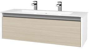 Dřevojas Koupelnová skříň BONO SZZ 120 (umyvadlo Pura) Varianta: N03 Graphite / N03 Graphite