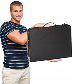 Skládací kempingový turistický stůl Komo 60 cm mat černý
