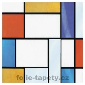 Samolepící fólie Gekkofix transparentní Mondriaan šíře 67,5 cm - dekor 621
