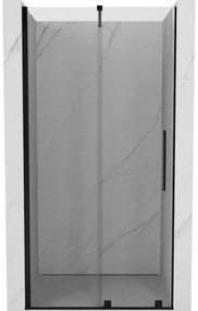 Mexen Velar rozsouvací sprchové dveře 120 cm, Průhledné, Černá - 871-120-000-01-70