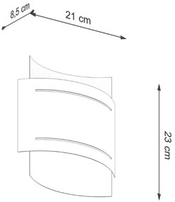 Nástěnné svítidlo Hestia, 1x černé kovové stínítko