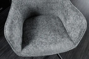 Designová otočná židle Rahiq šedá
