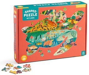 Mudpuppy Puzzle Mokřady ve tvaru želvy 300 dílků