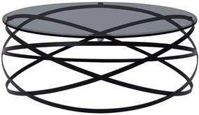 OnaDnes -20% Černý kulatý kovový konferenční stolek Miotto Paola 95 cm
