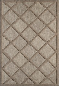 My Flair, Kusový koberec Mara beige – na ven i na doma, 100x160, béžová, chodba / předsíň