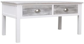 vidaXL Konferenční stolek šedý 100 x 50 x 45 cm dřevo