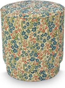 Pip Studio Puf Poppy Jacquard - modrý (Designová stolička )