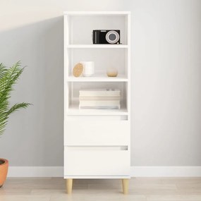 Skříň highboard bílá s vysokým leskem 40 x 36 x 110 cm kompozit