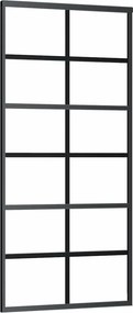 Posuvné dveře se sadou kování černé 90x205 cm ESG Glass 3375851