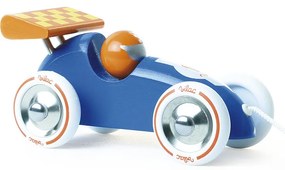 Vilac Tahací závodní auto modré s oranžovým křídlem