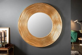 Zlaté nástěnné zrcadlo Circle