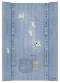 Ceba Baby Přebalovací podložka měkká 50x70 cm DENIM STYLE modrá shabby