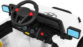Ramiz Dětské terénní auto Full Time 4WD bílé na dálkové ovládání + pohon 4x4 + LED audio + úložný prostor