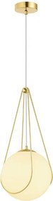 Toolight Toolight, stropní svítidlo 20cm, 1xE27, APP1793-1CP, zlatá-bílá, OSW-04351
