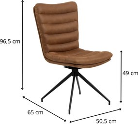 Jídelní židle Arafto hnědá