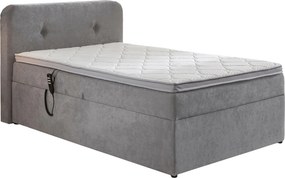 XXXLutz POSTEL BOXSPRING, 120/200 cm, světle šedá Livetastic - Postele s úložným prostorem - 002157032004