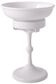 Slezák RAV Mýdlenka keramická bílá Koupelnový doplněk MORAVA RETRO, Barva: bílá - MKA0301B