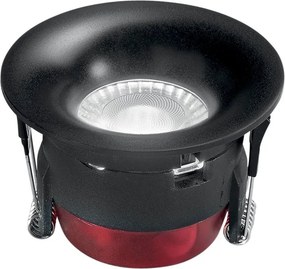 FAN INC-HYDE-NER Zápustné venkovní svítidlo LED Hyde, hliník/polykarbonát, černé, 8 W, 750 lm, CCT stmívatelné, IP65, 8,5 x 8,5 x 5,8 cm - FANEUROPE