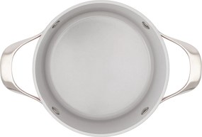 Elmich Nepřilnavý keramický hrnec Zen Ø 18 cm - krémově bílá