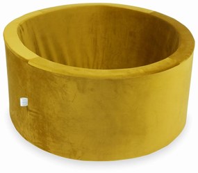 Mimii Suchý bazének bez kuliček kulatý, samet žlutá Rozměr: 90x40 cm