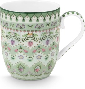 Pip Studio Lily &amp; Lotus hrnek 180ml, zelený (Porcelánový hrnek)