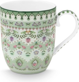 Pip Studio Lily &amp; Lotus hrnek 180ml, zelený (Porcelánový hrnek)
