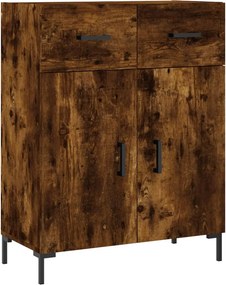 Skříň highboard kouřový dub 69,5 x 34 x 180 cm kompozitní dřevo 3199878