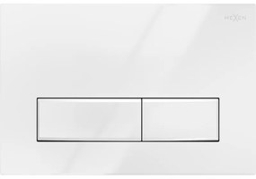 Mexen Fenix 09 splachovací tlačítko, Lesklá bílá - 600900