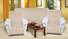 Bellatex Souprava Korall micro 3+1+1 Béžová 150x200 cm, 2ks 65x150 cm