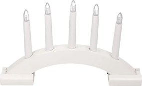 Svícen LED bílý 32x20 cm