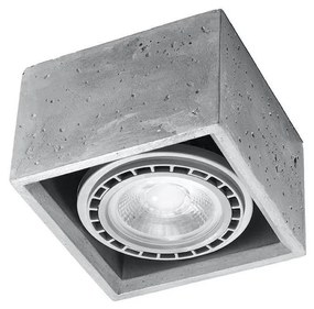 Sollux SL.0883 - Stropní svítidlo QUATRO 1xGU10/40W/230V beton SLX0479