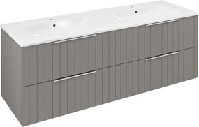 Sapho Cirasa - Umyvadlová skříňka Strip 140x52x46 cm, 4x zásuvka, agila CR141-4343S-21