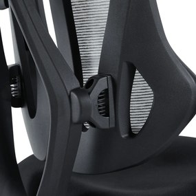 Ergonomická kancelářská židle E-racer VANTOR - šedá síťovina